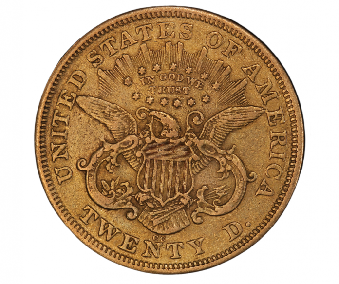 1870-CC Liberty Head Double Eagle: PCGS Coin of the Month